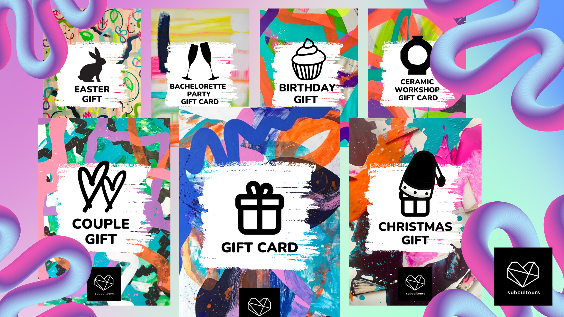 subcultours Gift Cards for Creative Experiences